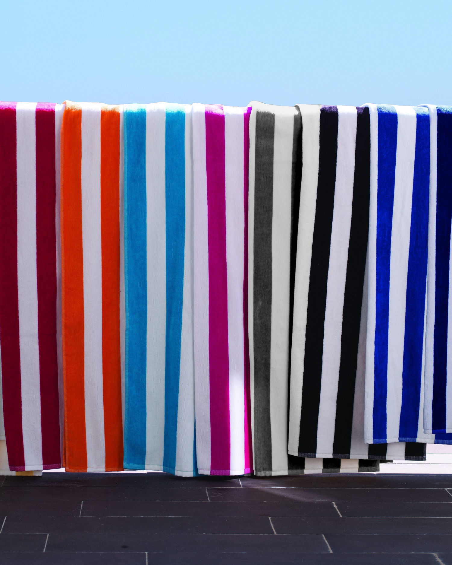 Towel Specialties. Turkish Signature Basic Weight Cabana Stripe Beach Towel